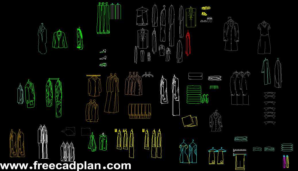Clothes Dwg Cad Block In Autocad Free Cad Plan