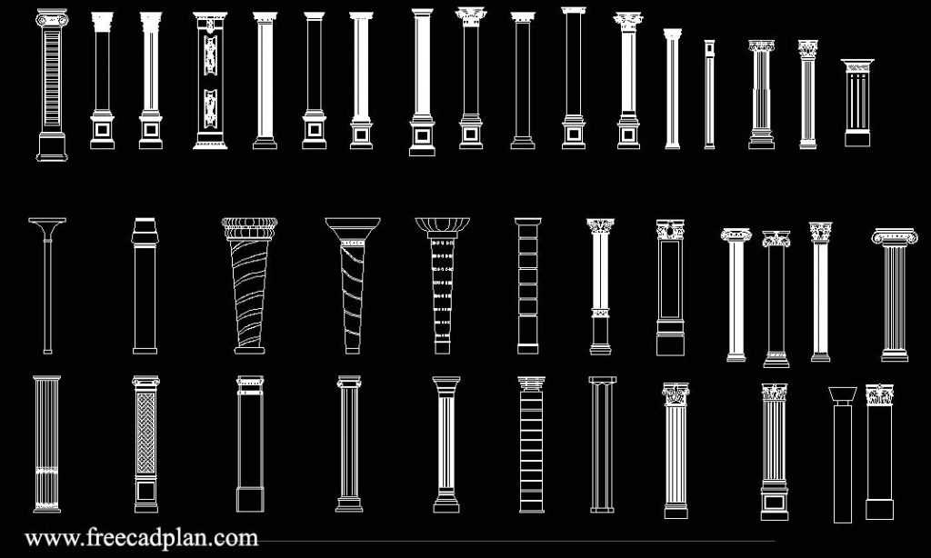 Free Decorative Elements V4 Cad Design Free Cad Blocks